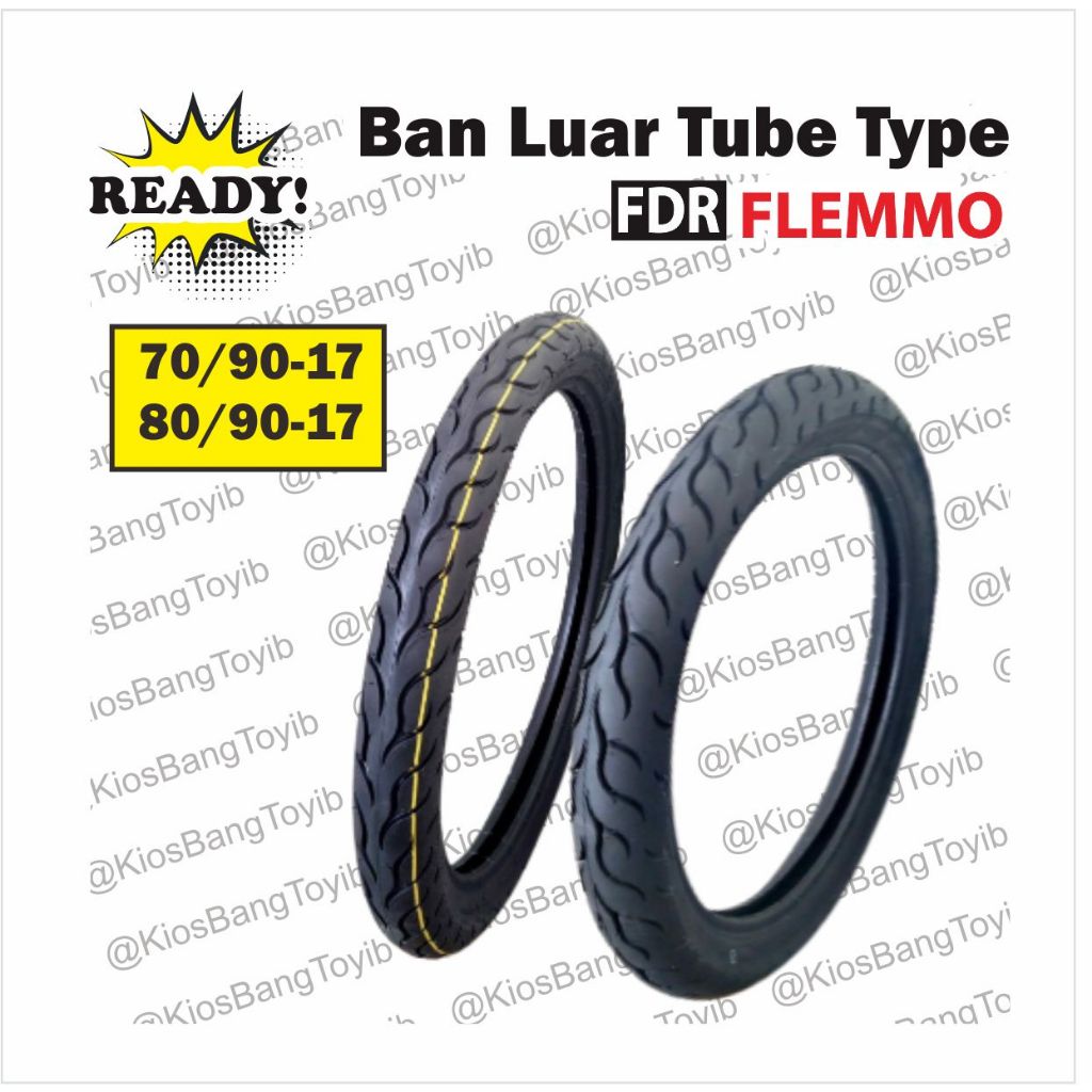 Jual Ban Luar FDR Tubetype Ring17 70/90-17 80/90-17 FLEMMO Tube Type ...