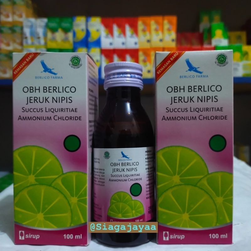 Jual OBH Berlico Jeruk Nipis Syrup 100ml | Shopee Indonesia