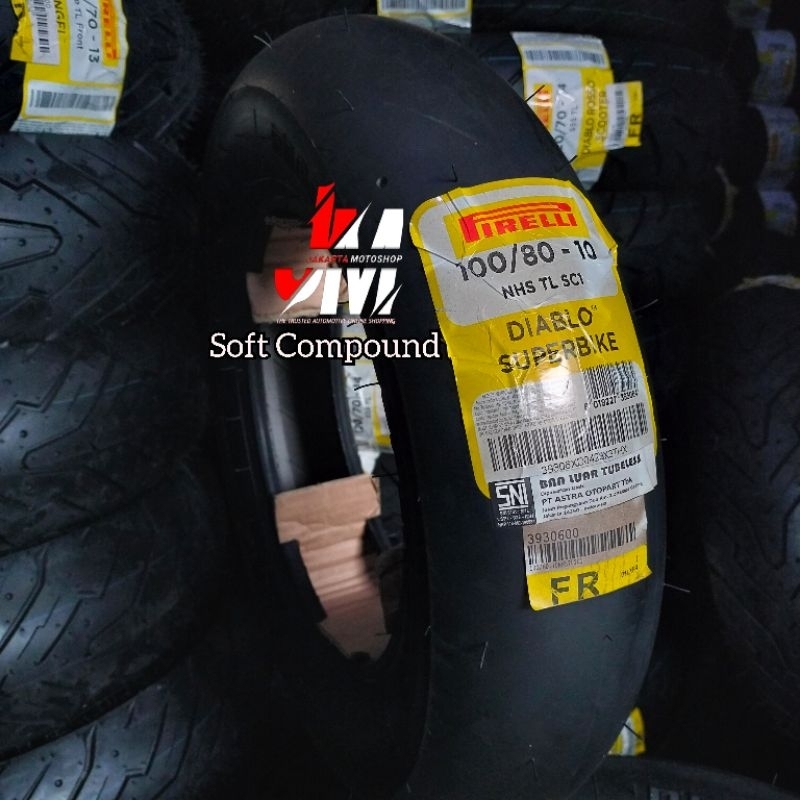 Jual (For Race ) Ban SLICK Pirelli Diablo Superbike 100/80-10 (Tubless ...