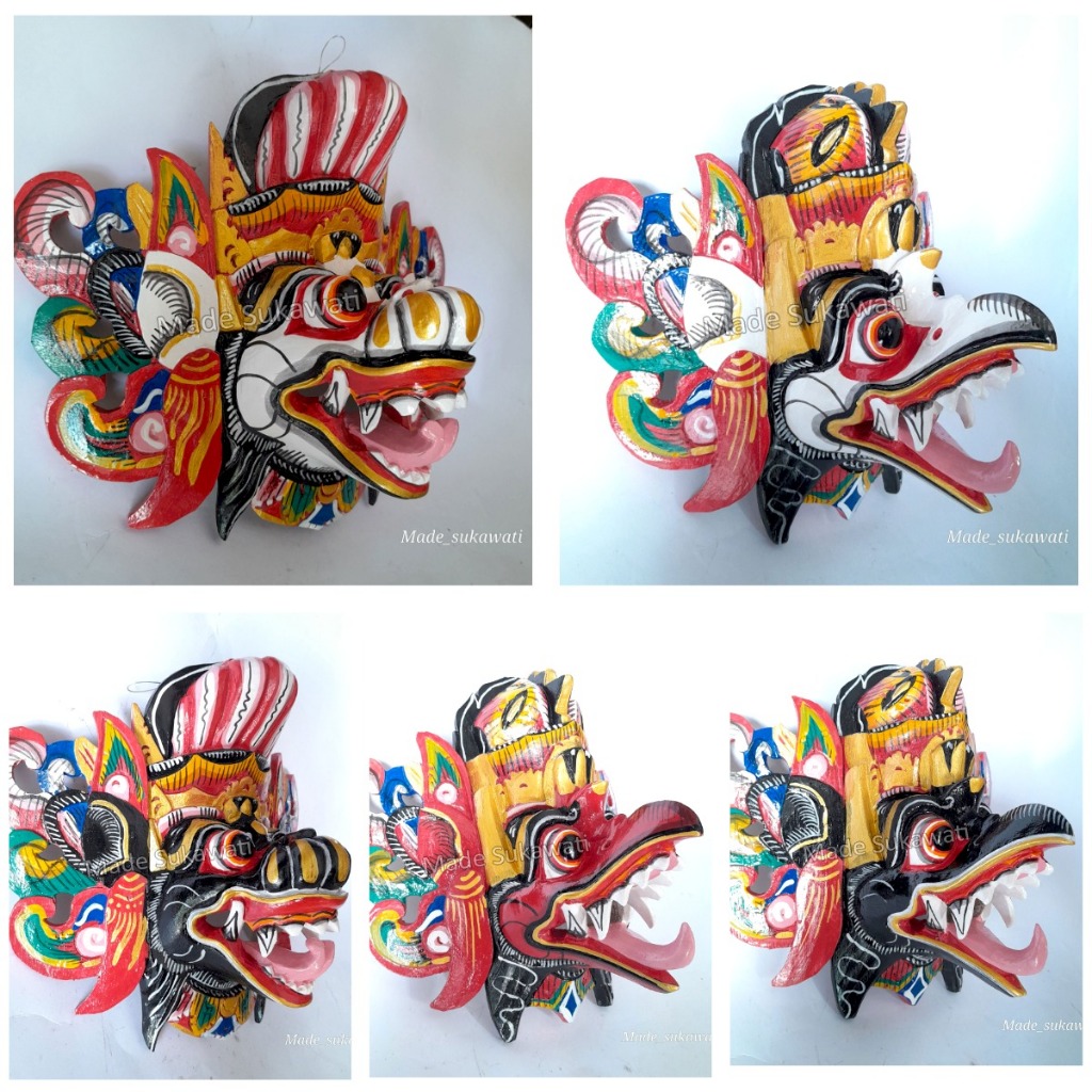 Jual Hiasan dinding kayu Topeng Garuda Gajah Naga Bruaga bali kerajinan ...