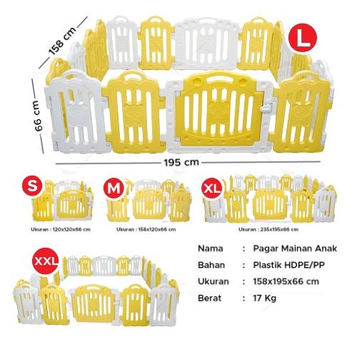 Jual Pagar Bermain Anak Berbagai Motif Kualitas PREMIUM Mainan Anak ...