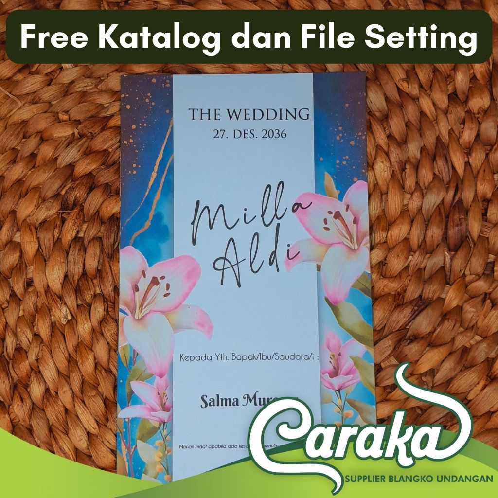 Jual Kartu Undangan Pernikahan atau Kertas Undangan atau Blangko ...