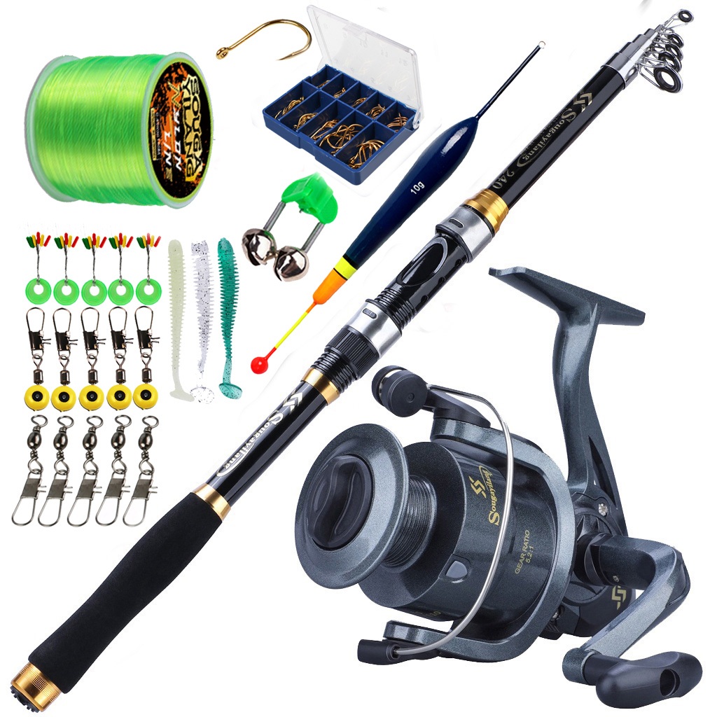 Jual Pancing Set 1.8M-3.0M Joran Pancing Kaca Serat Teleskopik joran ...