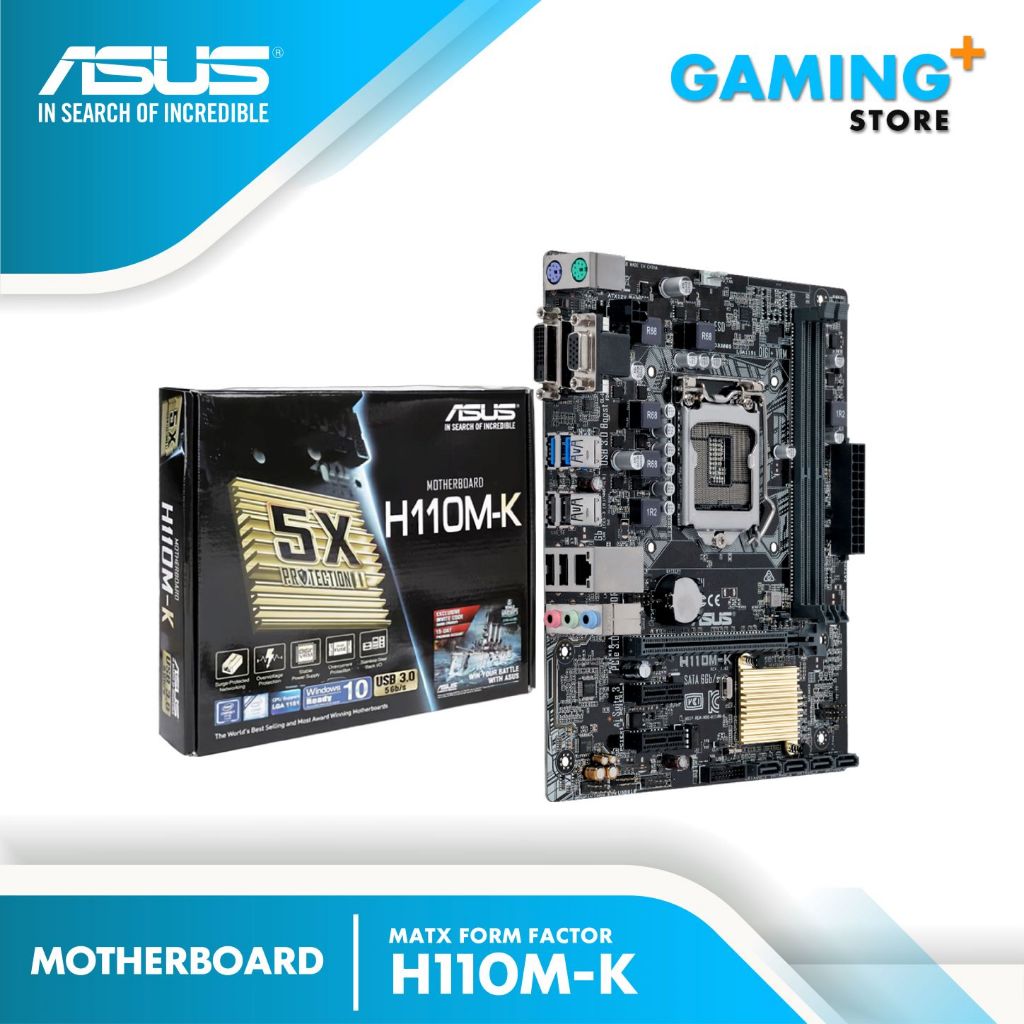 Jual ASUS Motherboard H110M-K LGA 1151 Micro ATX | Shopee Indonesia