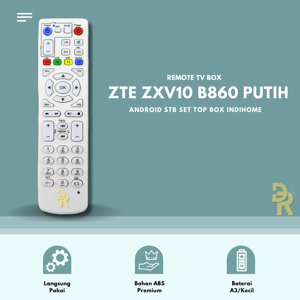 Jual Remot / Remote Android TV BOX Stb Set Top Box Speedy TV Use ZTE ...