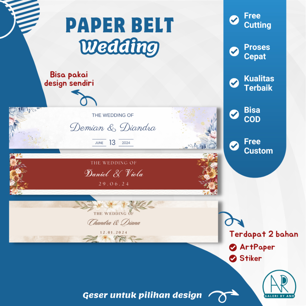 Jual D40 Paperbelt wedding custom | Paper Belt wedding Paper Sleeves ...