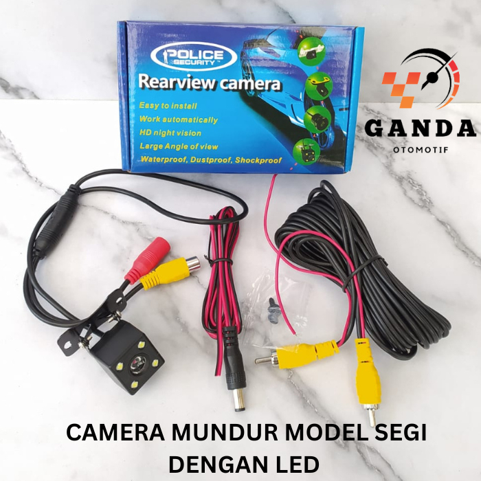 Jual KAMERA MUNDUR MOBIL MODEL PERSEGI LED - CAMERA PARKIR MERK POLICE ...