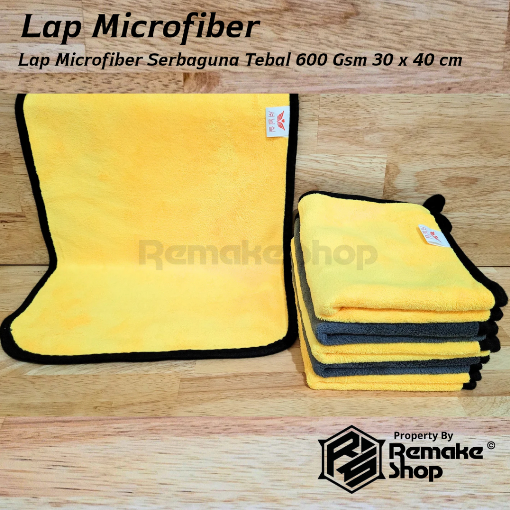 Jual Kain Lap Microfiber Ukuran 30 × 40 cm Tebal 600 Gsm Lap Serbaguna ...
