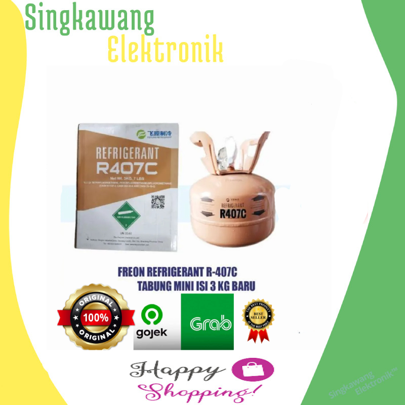 Jual REFRIGERANT FREON R 407C - 3KG | Shopee Indonesia