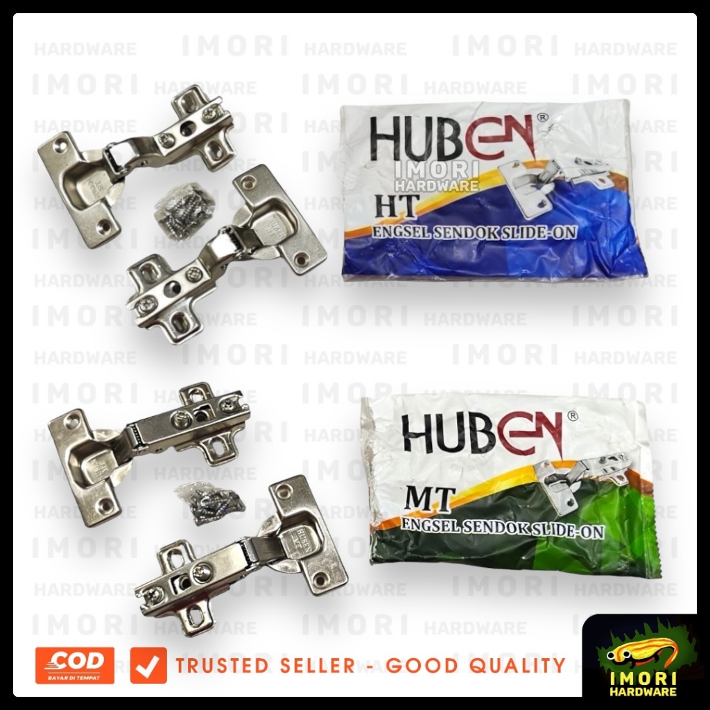 Jual HUBEN Engsel Sendok Lurus Tekuk 1 set bengkok rak etalase lemari ...