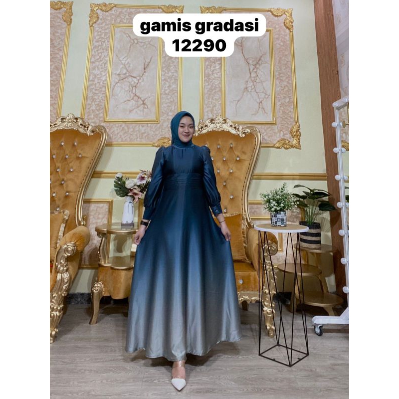 Jual Gamis Silk Gradasi - Long Dress Satin Gamis Silk Mutiara Dress ...