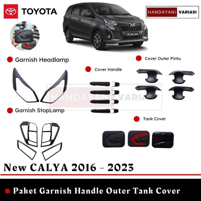 Jual Paket Variasi Toyota Calya 2016 2024 Garnish Handle Outer Tank ...