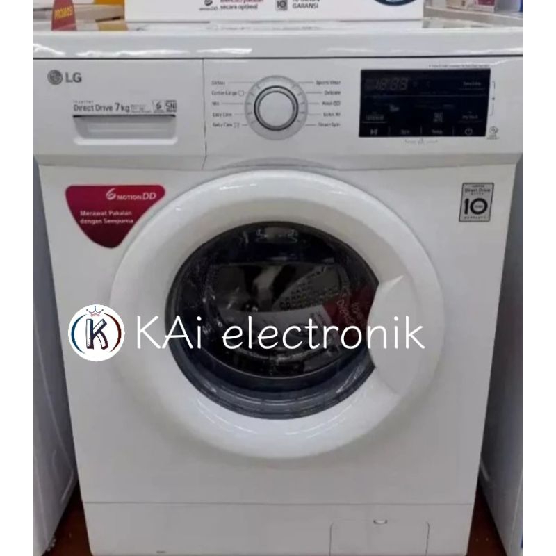 Jual mesin cuci LG fm1007n3w 7kg smart inverter/direct drive/6 motion ...