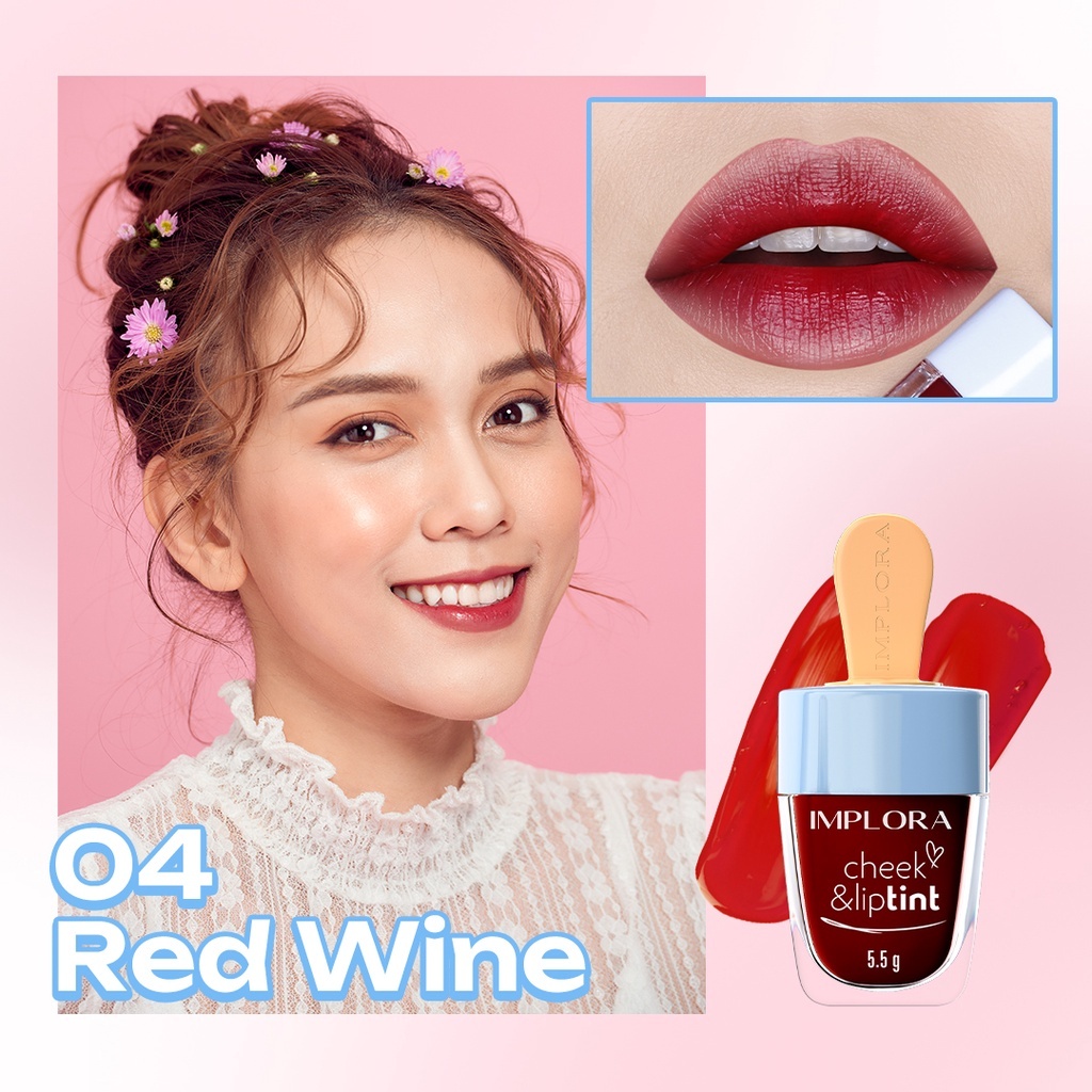 Jual Lip Tint Implora Original / Cheek and Lip / perona pipi dan ...