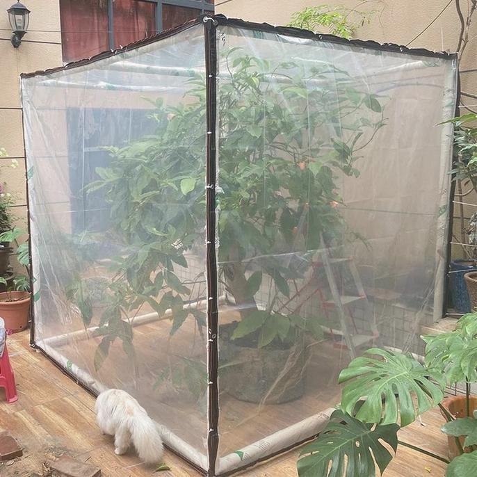 Jual Tirai Plastik Transparan Bening Clear/Penutup Gudang Gazebo Anti ...