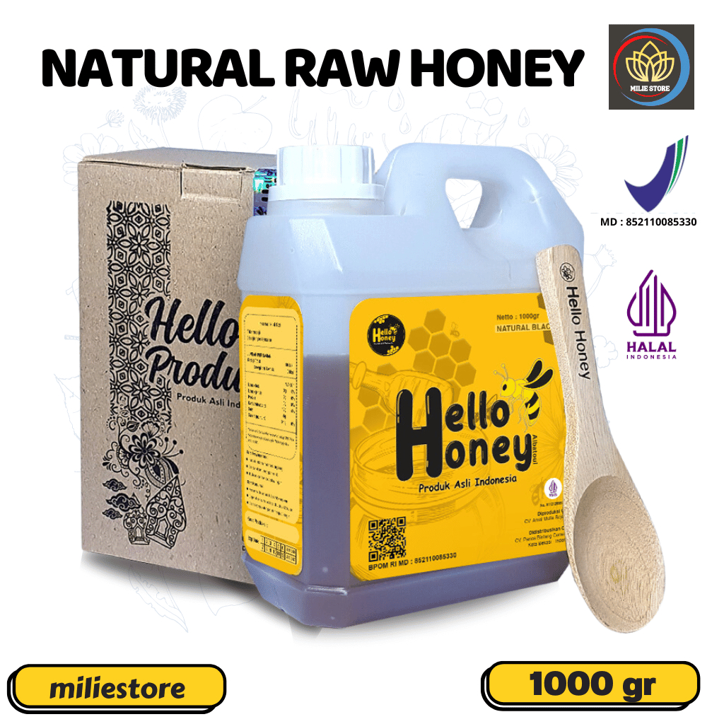 Jual Madu Asli Murni Natural Raw Honey 1 Kg Manis - Hello Honey ...
