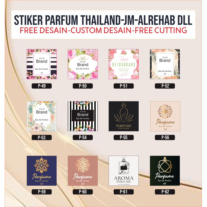 Jual STIKER PARFUM THAILAND-FREE DESAIN-CUSTOM STIKER-STIKER MURAH ...