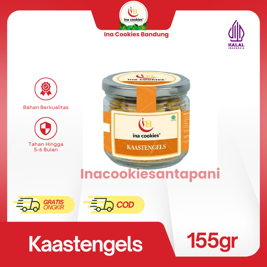 Jual Ina Cookies Toples Kue Kering Kaastengels JAR | Shopee Indonesia