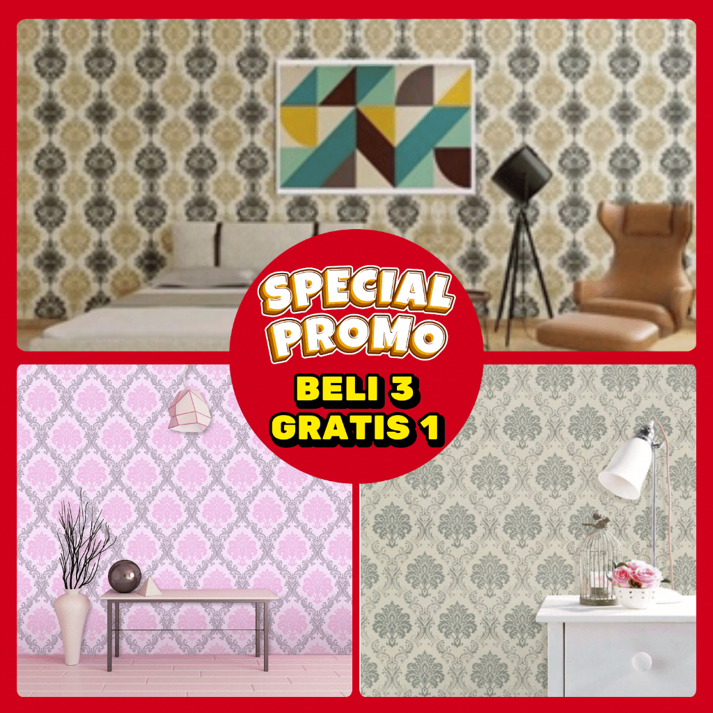 Jual PAKET PROMO Wallpaper Dinding Batik Walpaper Dinding Batik ...