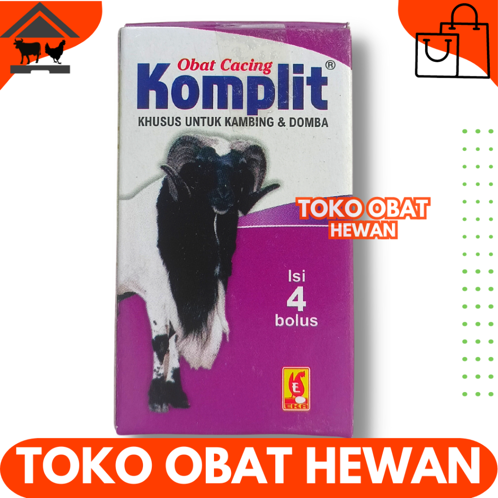 Jual OBAT CACING KOMPLIT KAMBING 4 BOLUS EKA FARMA - Cacing Gilik Pita ...