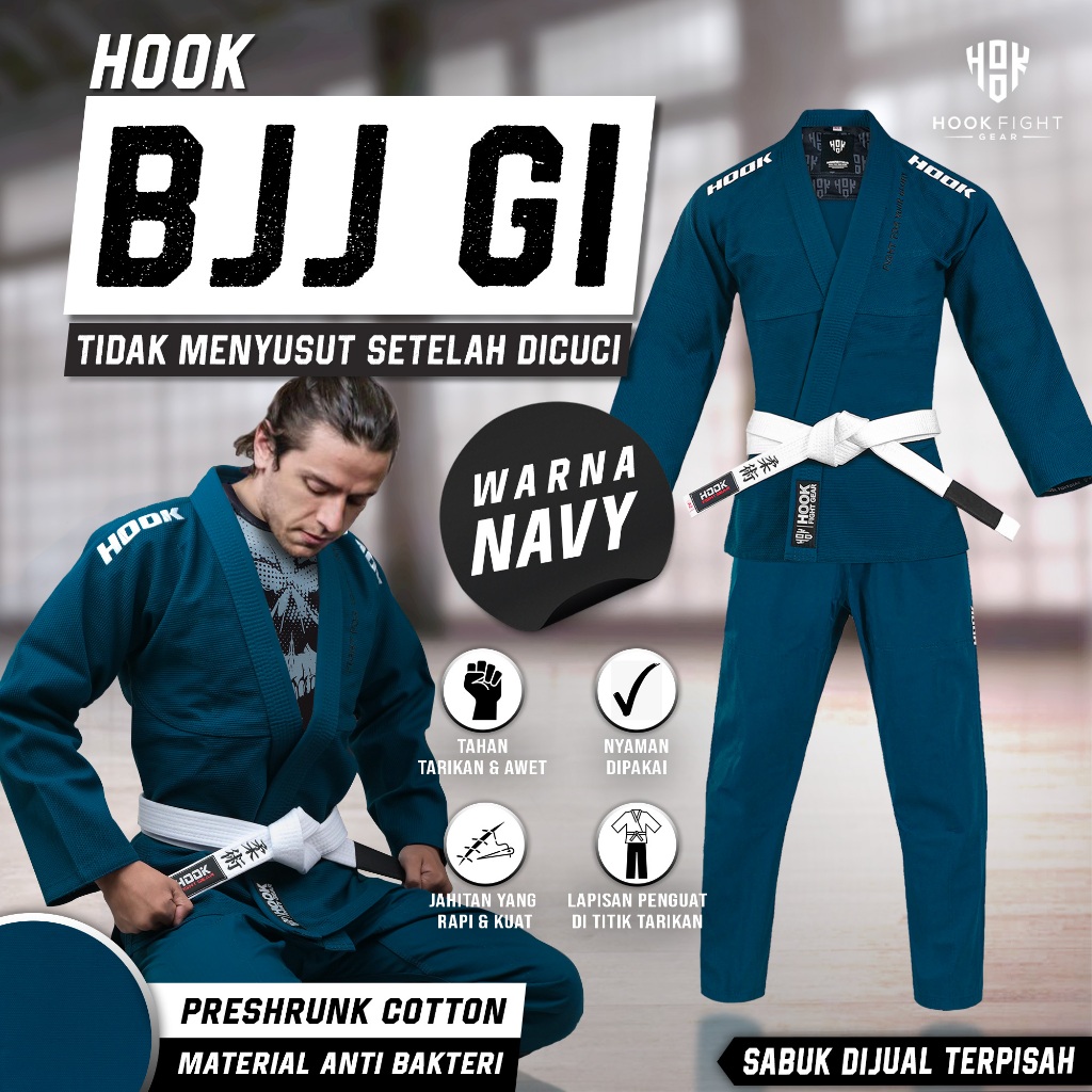Jual Gi Jiujitsu Hook Fight Gear, BJJ GI Hook, Jiujitsu Gi, Gi BJJ ...