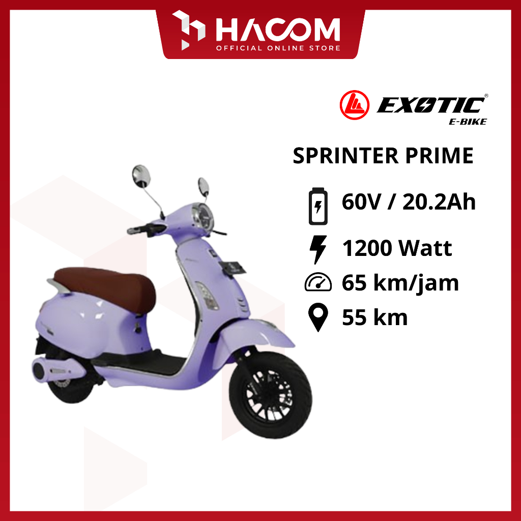 Jual Motor Listrik Exotic Sprinter Prime 1200 watt | Shopee Indonesia