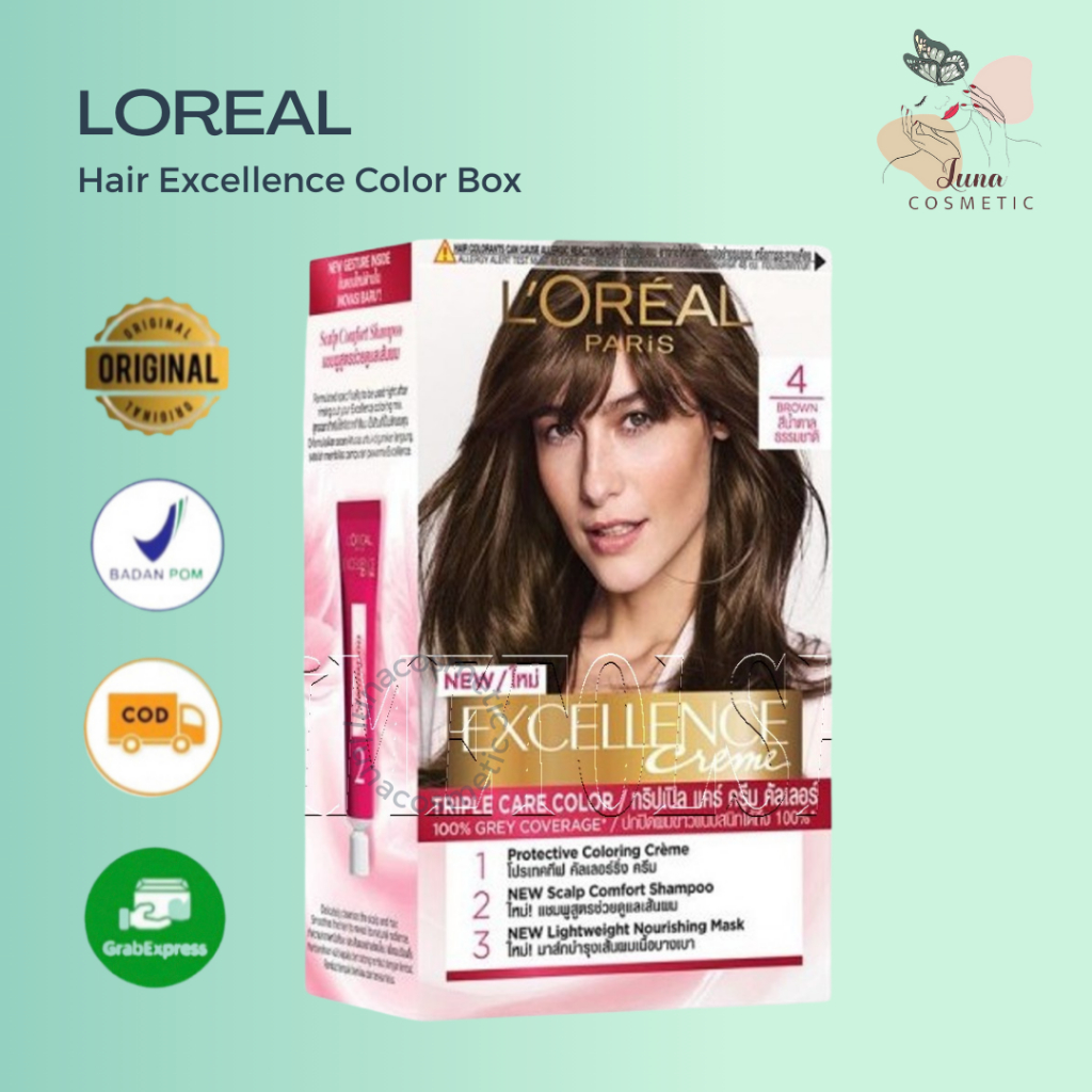 Jual LOREAL Paris Excellence Hair Color Creme Fashion | Shopee Indonesia
