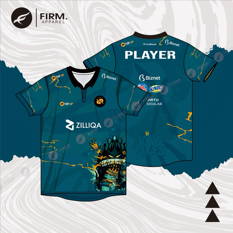 Jual JERSEY RRQ COURAGE CUSTOM BIRU FREE NICKNAME | Shopee Indonesia