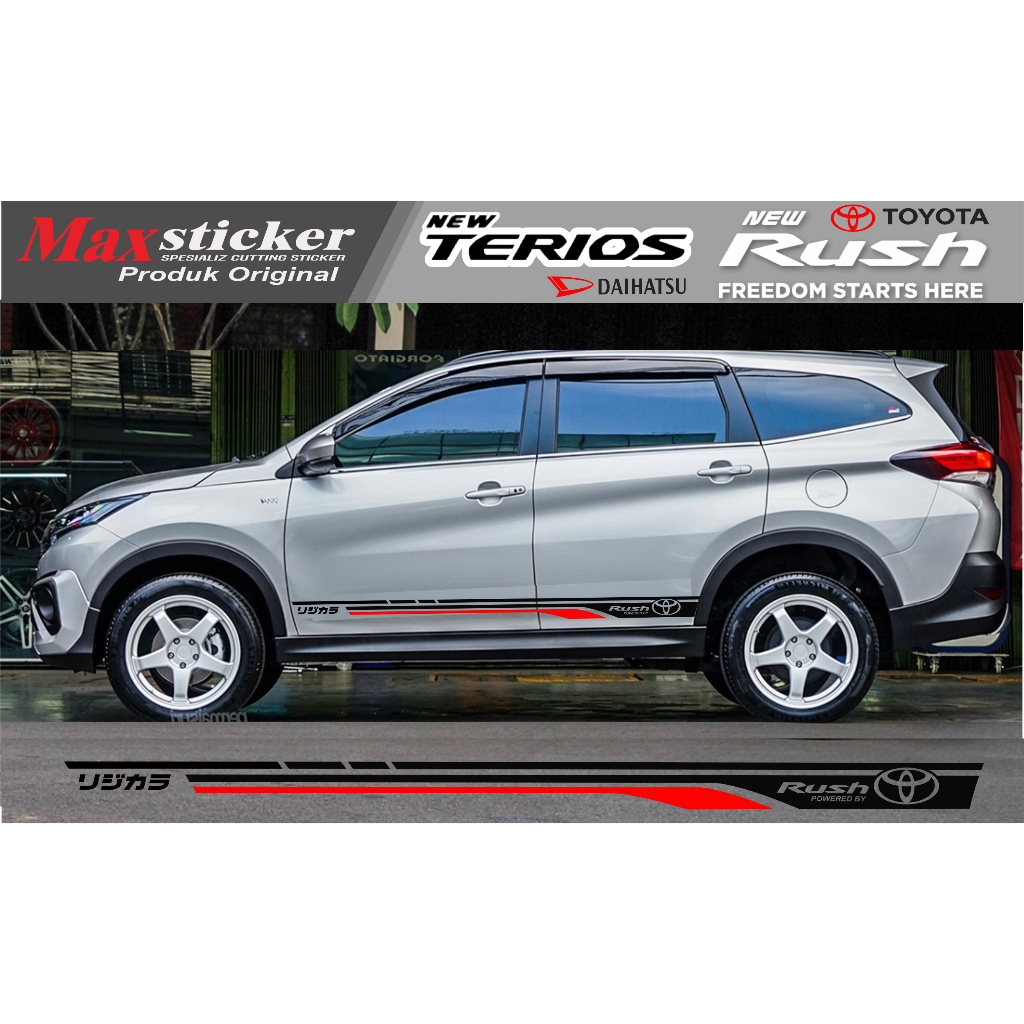 Jual STICKER ALL NEW RUSH DAIHATSU TERIOS STICKER LIST BODY RUSH 2018 ...