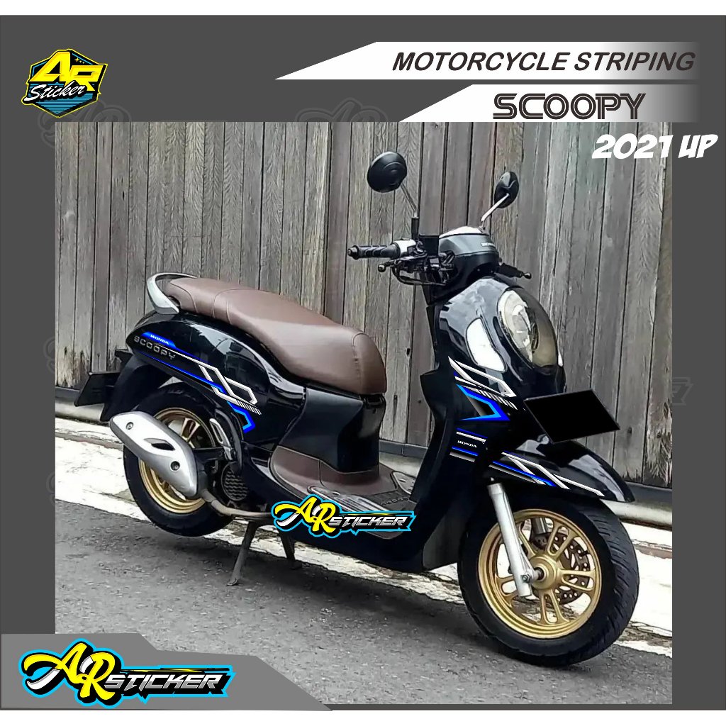 Jual striping scoopy / stiker scoopy / stiker scoopy 2023 / striping ...