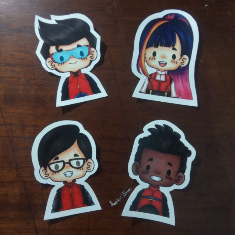 Jual AESTHETIC JOURNALING STICKER || Ejen Ali Tekno Set Die Cut Sticker ...