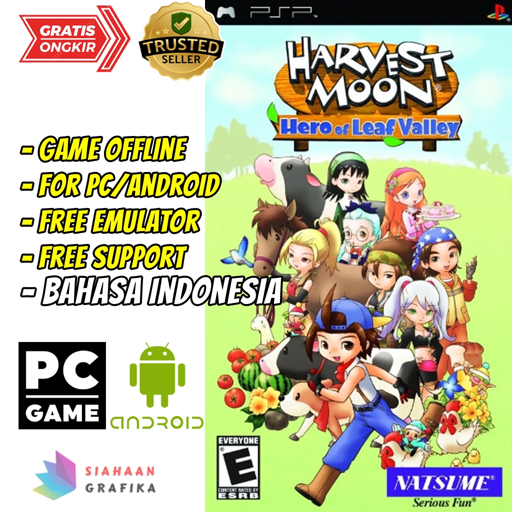 Jual Harvest Moon: Hero of Leaf Valley Game PSP - Untuk ANDROID PC LAPTOP | Shopee Indonesia