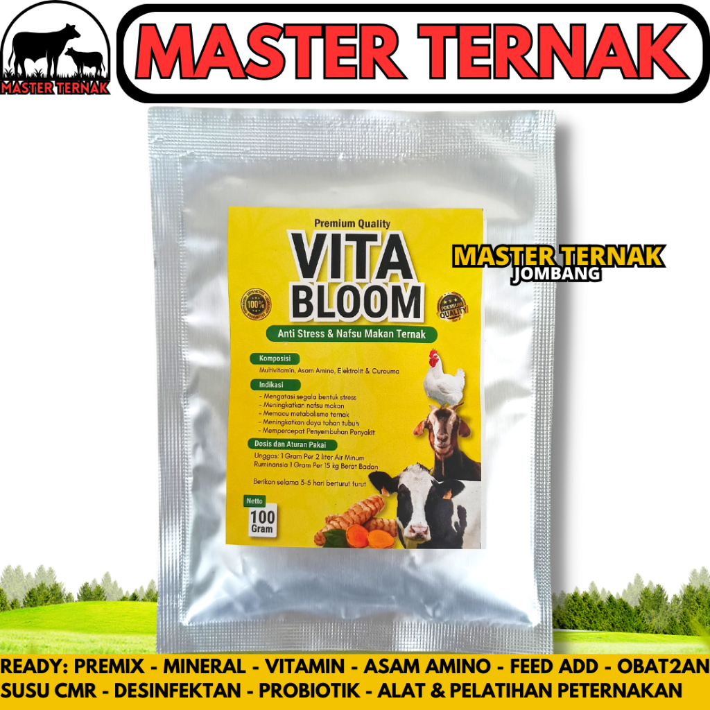 Jual VITA BLOOM 100 GRAM - Vitamin Lengkap Penambah Nafsu Makan Hewan ...