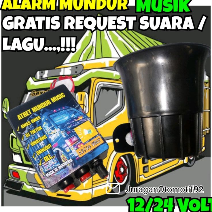 Jual Gcr klakson mundur truk alarm mundur alaram mundur awas aksesoris ...