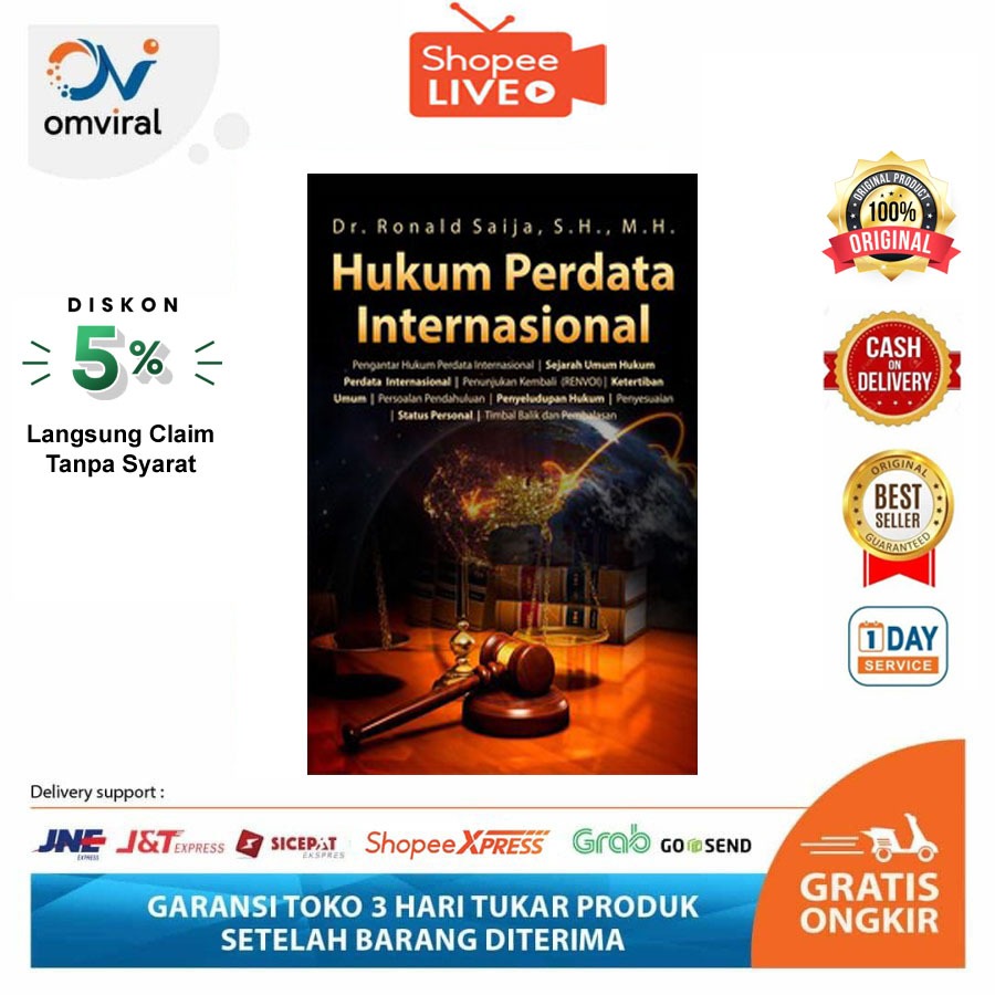 Jual OV30P - uku Hukum Perdata Internasional Ronald Saija Penerbit Buku ...