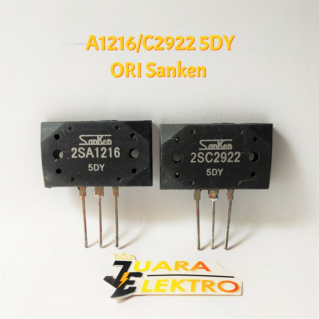 Jual Transistor A1216/C2922 5DY ORI CABUTAN / BEKAS Sanken (1 SET ...