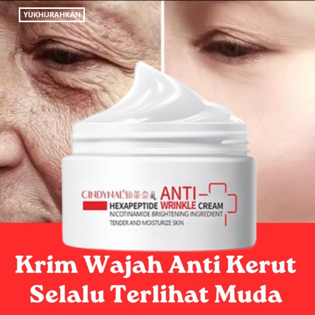 Jual CINDYNAL Hexapeptide Krim Pemutih dan Pelembab Wajah Anti Kerut ...