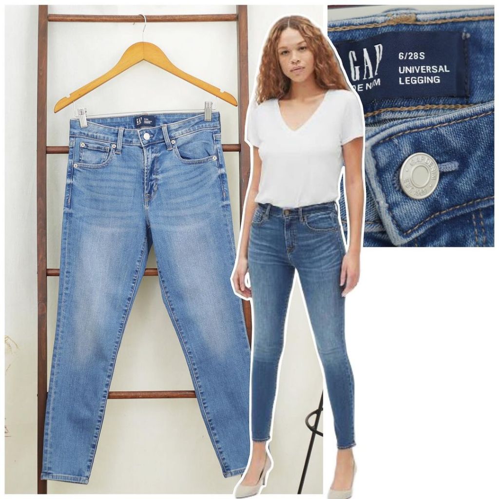 Jual RC222 G+P Mid Rise Universal Legging Jeans A3 | Shopee Indonesia