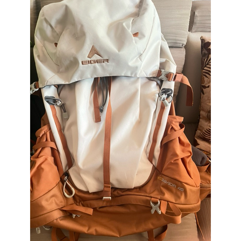 Jual hiking backpack Ecosavior 45L warna putih | Shopee Indonesia