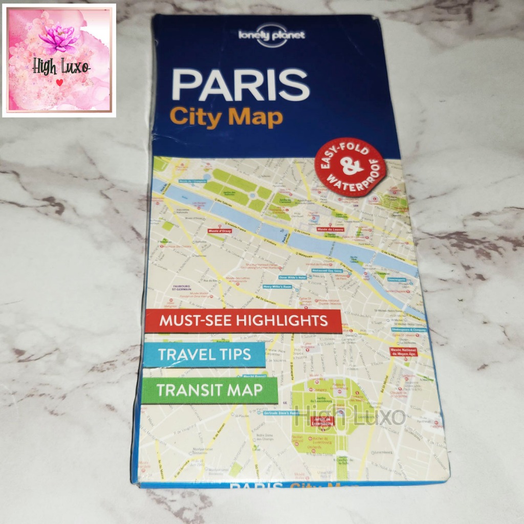 Jual Peta Lonely Planet Paris City Map ENGLISH Impor Import Original ...