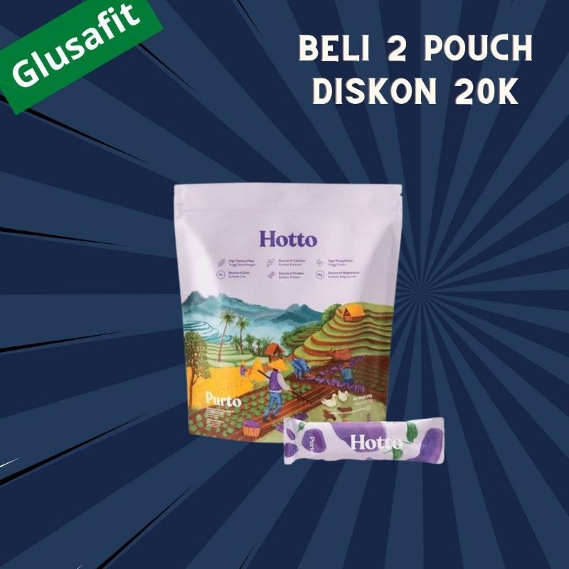 Jual Hotto Purto 2 Pouch Minuman Ubi Ungu Multigrain Sereal Hoto Cereal ...