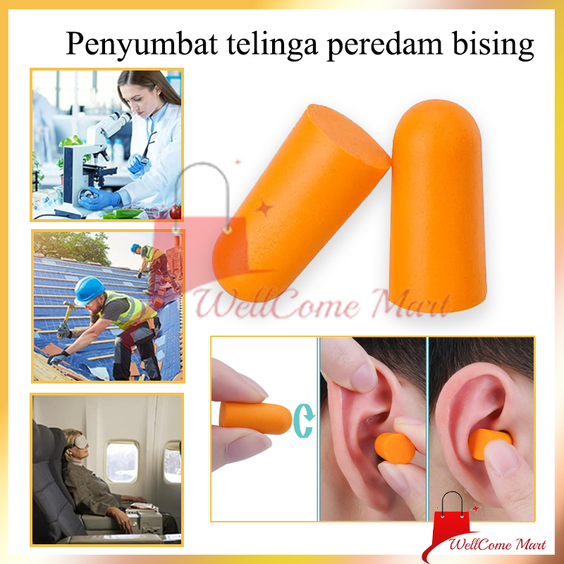 Jual Earplugs Tidur Peredam Suara Nyaman / Kuping Earplug Anti Bising ...