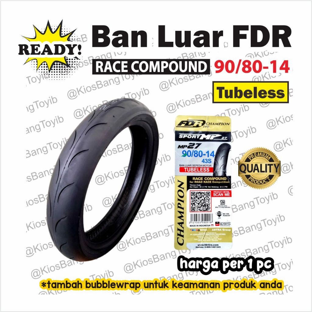 Jual Ban Luar Donat FDR Original Sport Ring 14 MP27 90/80-14 Racing ...