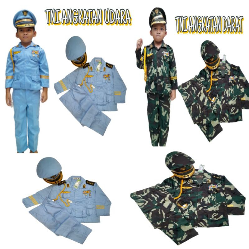 Jual BAJU PROFESI ANAK SERAGAM TNI AU,TNI AD,DAN TNI AL | Shopee Indonesia