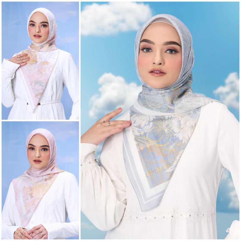 Jual mandjha ivan gunawan hijab koleksi hari raya 2024 - floral fantasy series | Shopee Indonesia