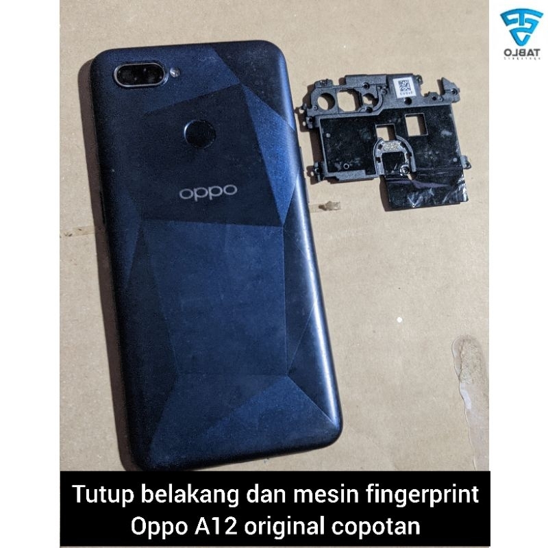 Jual backdor tutup belakang mesin fingerprint Oppo A12 original copotan ...