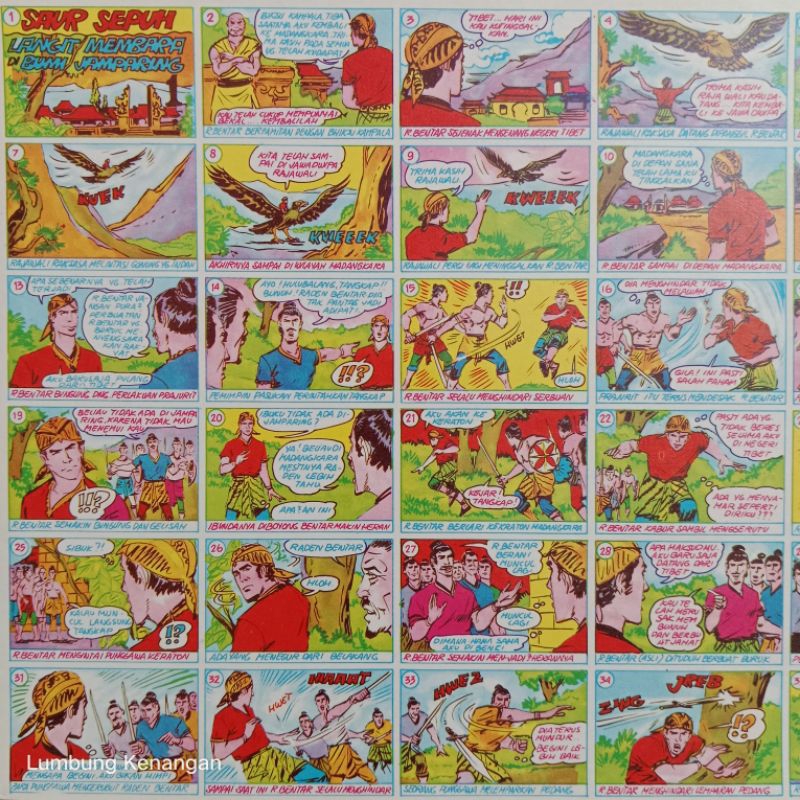 Jual Mainan jadul Gambaran umbul Saur Sepuh langit membara di bumi ...