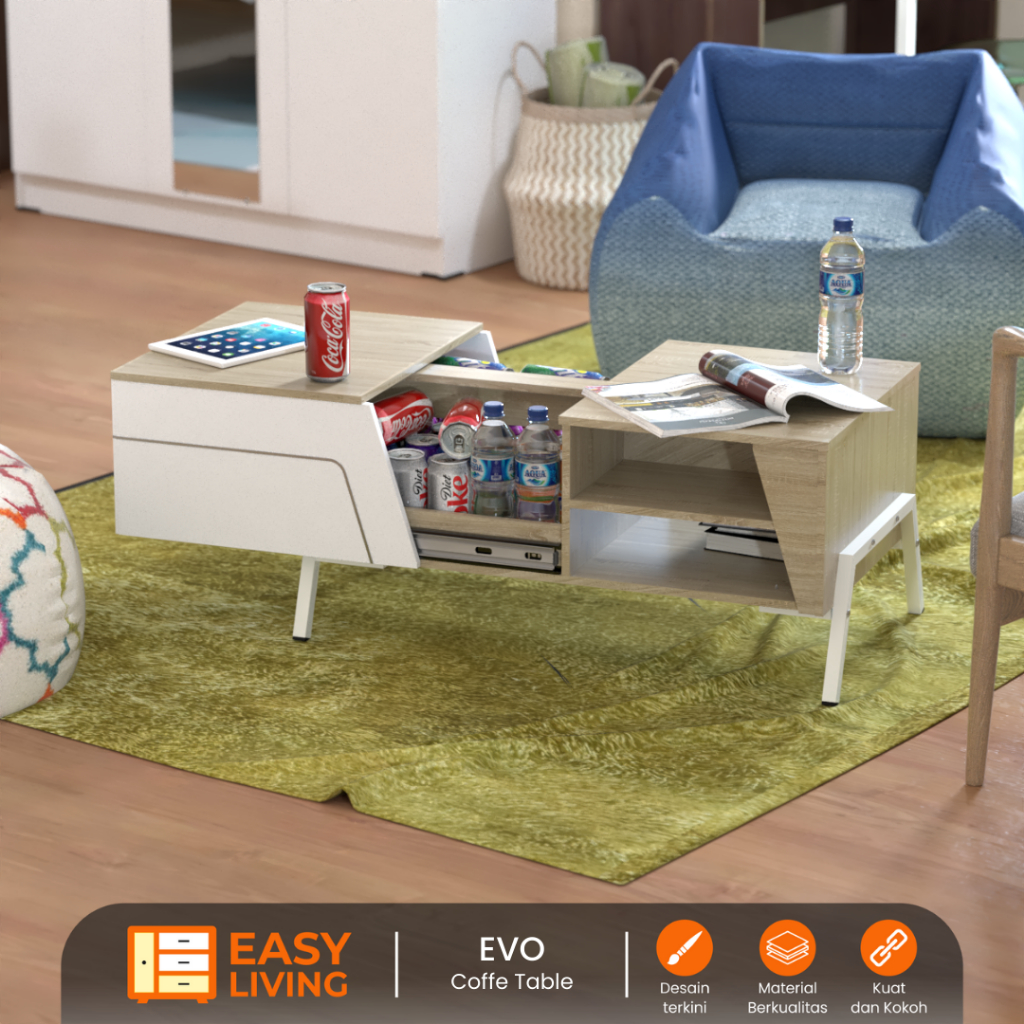 Jual Meja kopi meja tamu coffee table minimalis modern series evo ...
