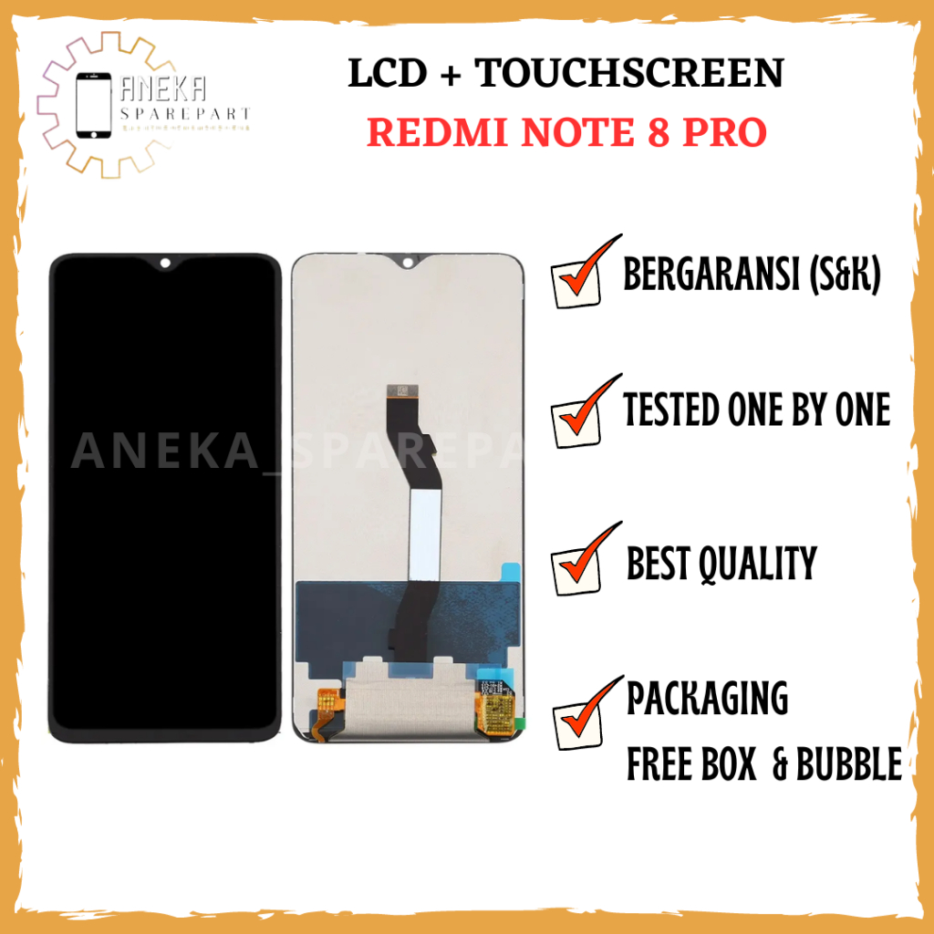 Jual LCD Touchscreen XIAOMI REDMI NOTE 8 PRO | Shopee Indonesia