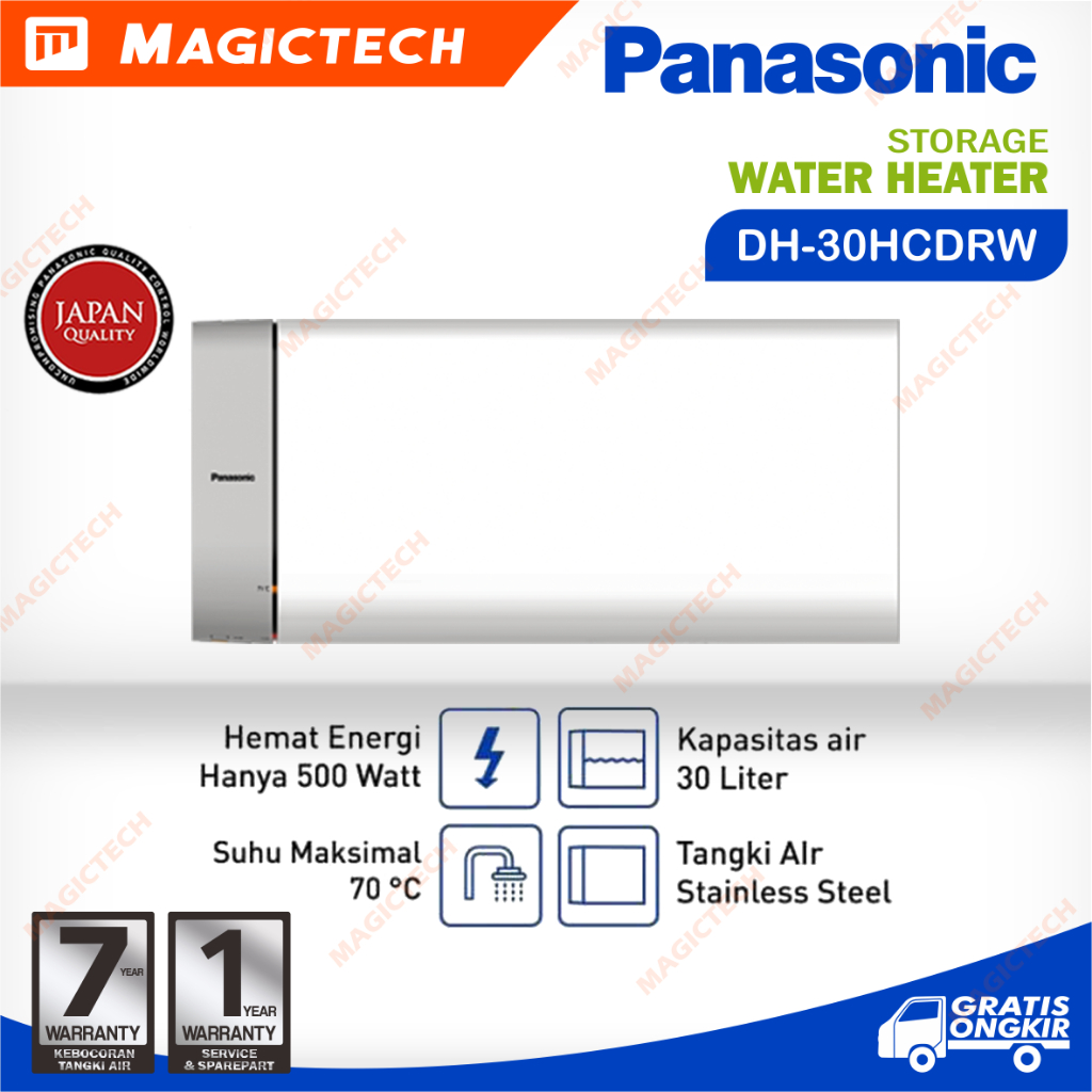 Jual PANASONIC WATER HEATER LISTRIK / PEMANAS AIR LISTRIK 30L DH-30HCDRW | Shopee Indonesia